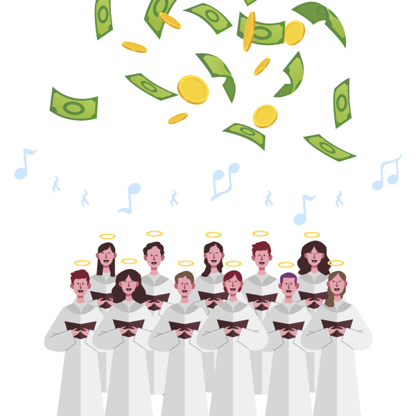 Community round: Why settle for 1 angel when you can have a choir?